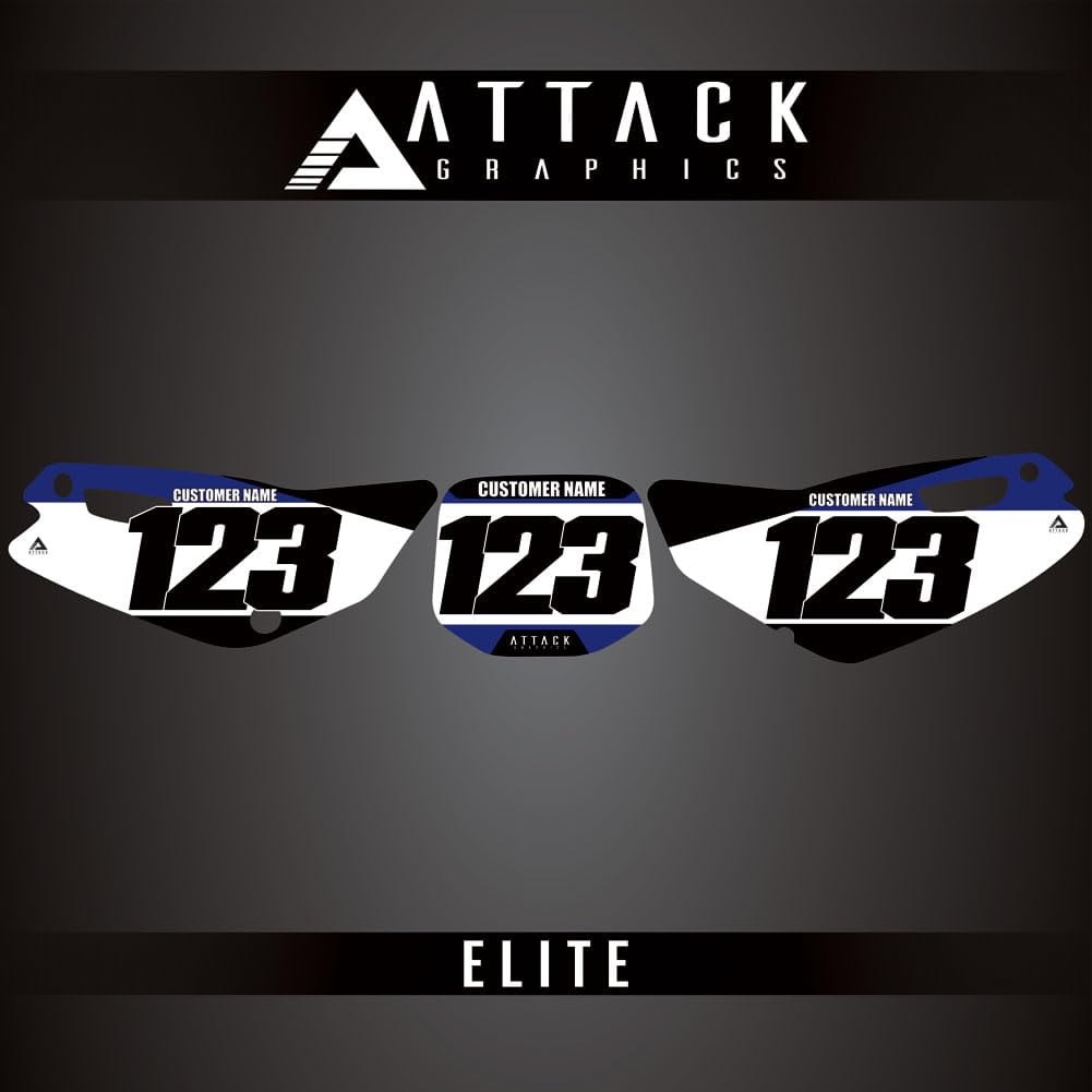 Attack Graphics Elite Number Plate Backgrounds for Yamaha TTR125 2004 ...