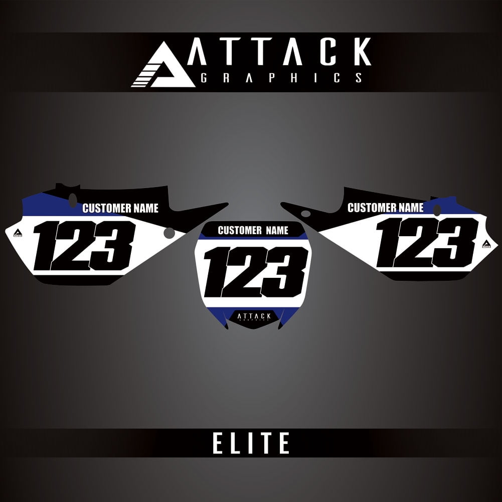 Attack Graphics Elite Number Plate Backgrounds for Yamaha YZ250F 2022 ...