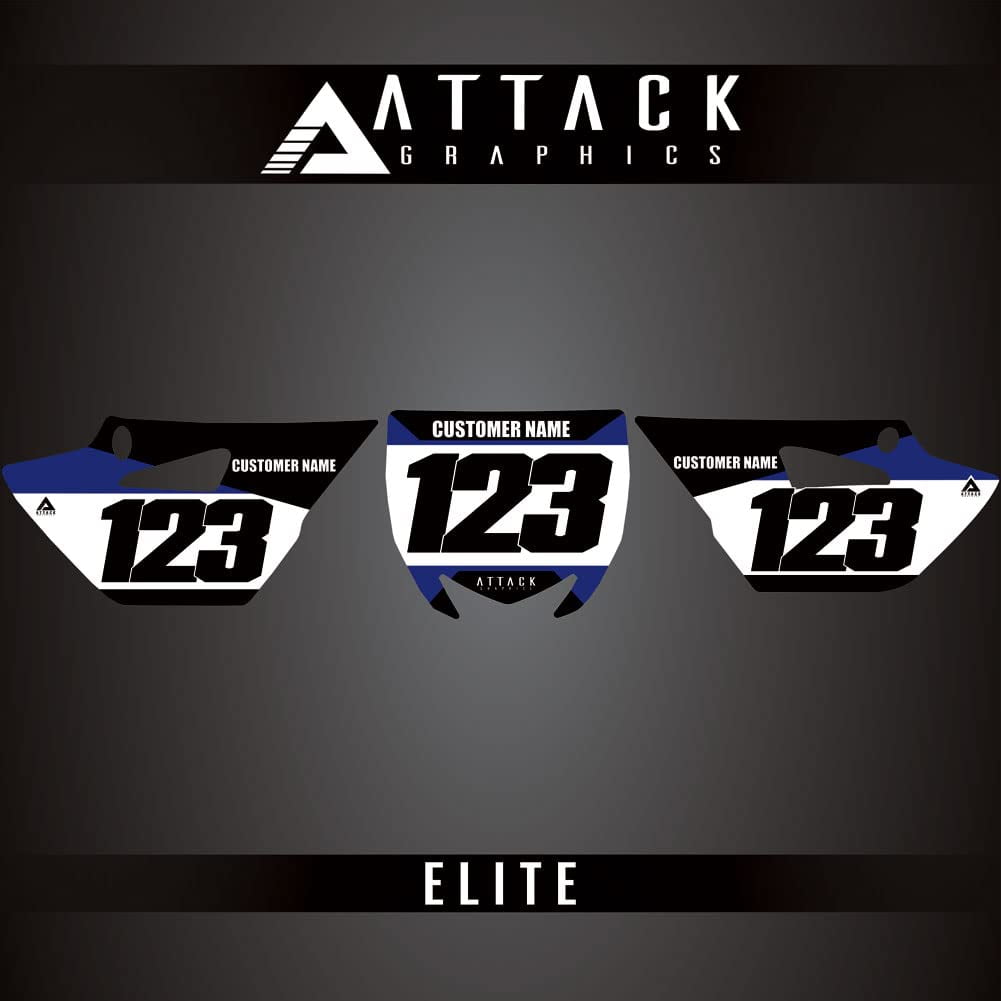 Attack Graphics Elite Number Plate Backgrounds for Yamaha YZ85 2016 ...