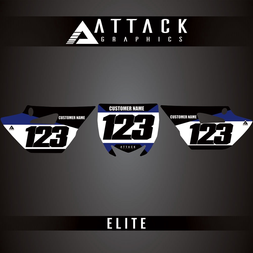 Attack Graphics Elite Number Plate Backgrounds for Yamaha YZ85 2017 ...