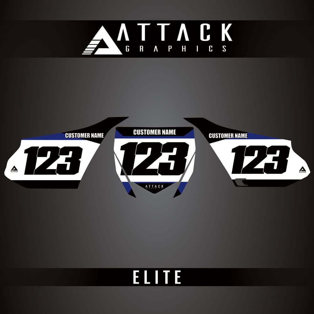 Attack Graphics Elite Number Plate Backgrounds for Yamaha YZ85 2022 ...
