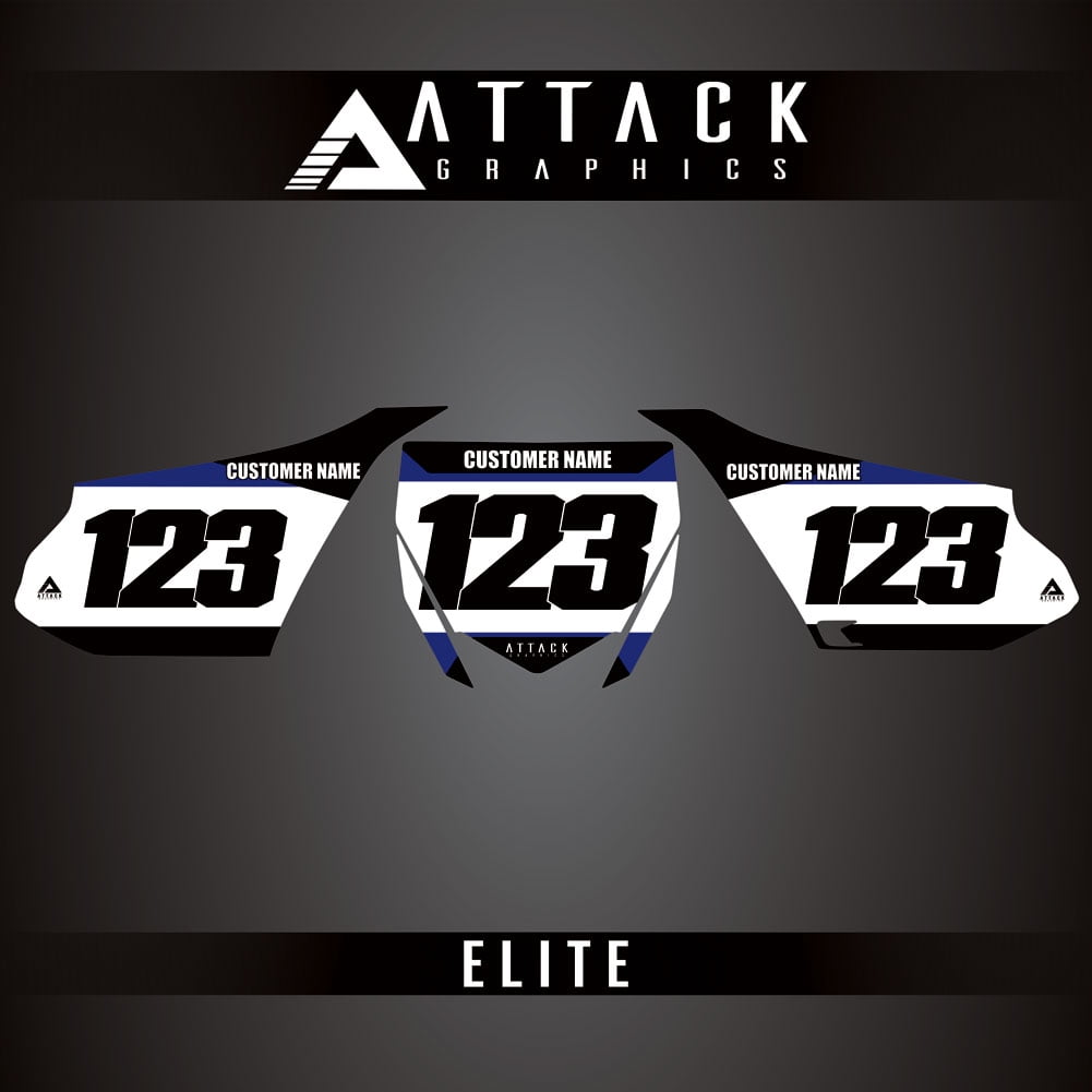 Attack Graphics Elite Number Plate Backgrounds for Yamaha YZ85 2024 ...
