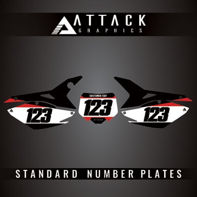 Attack Graphics Elite Number Plate Backgrounds - Walmart.com