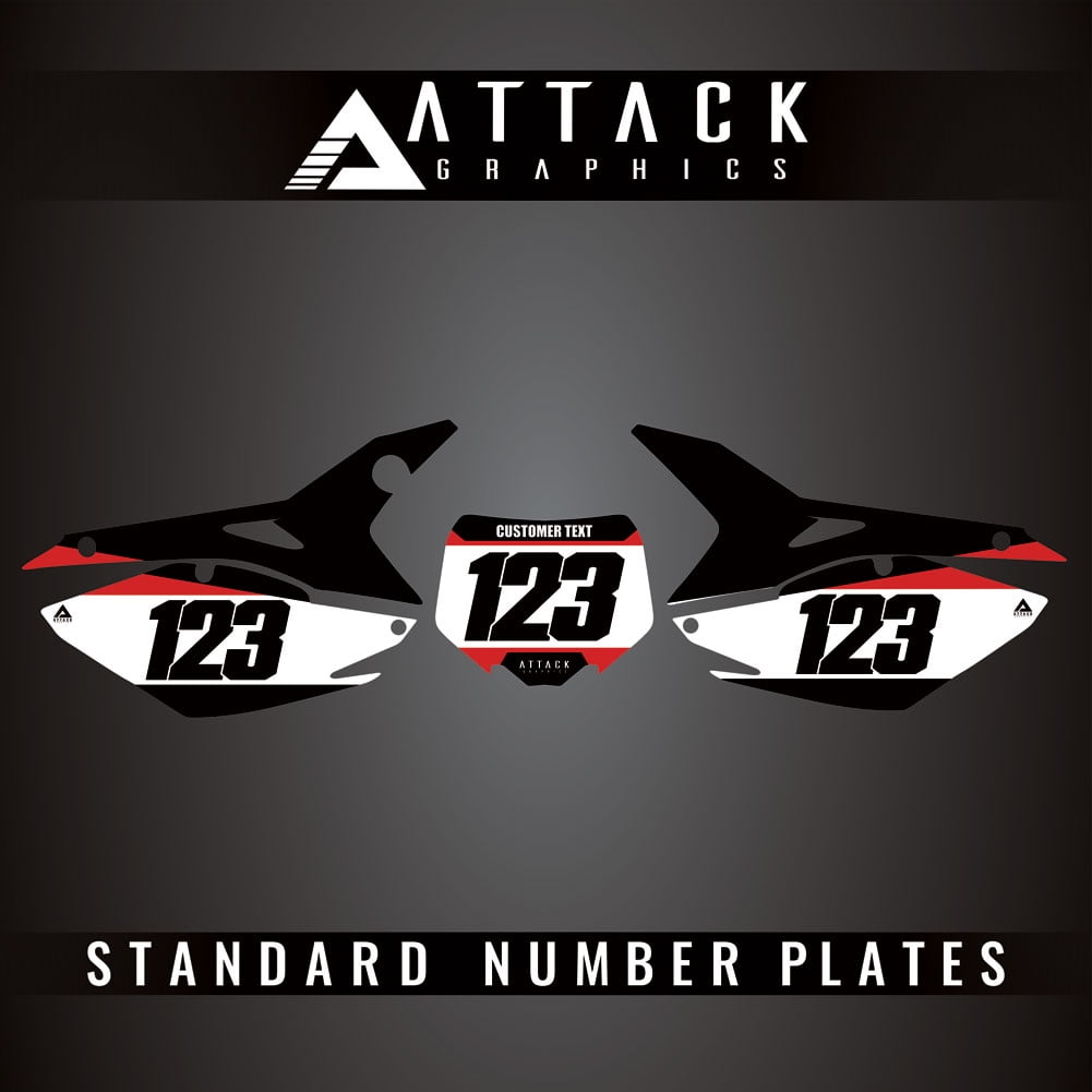 Attack Graphics Elite Number Plate Backgrounds - Walmart.com