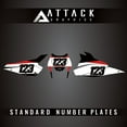 Attack Graphics Elite Number Plate Backgrounds - Walmart.com