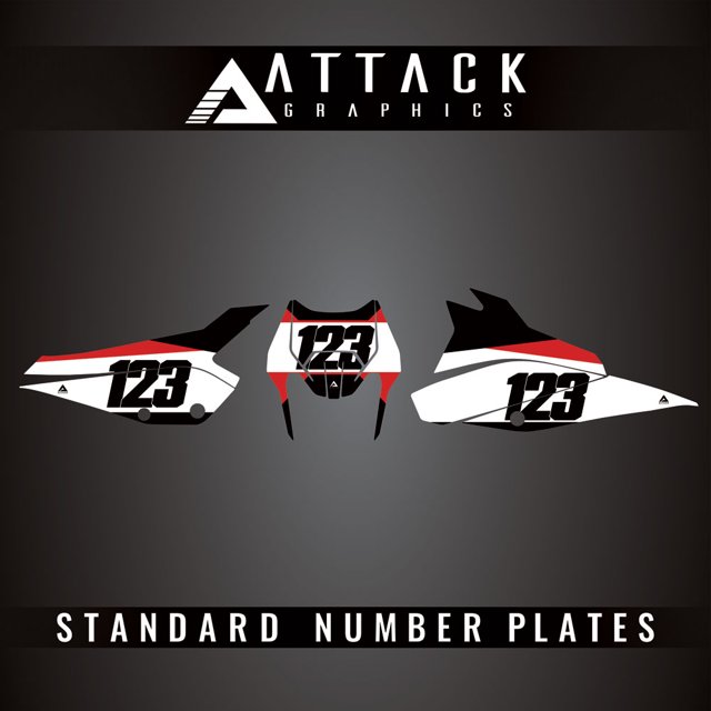 Attack Graphics Elite Number Plate Backgrounds - Walmart.com