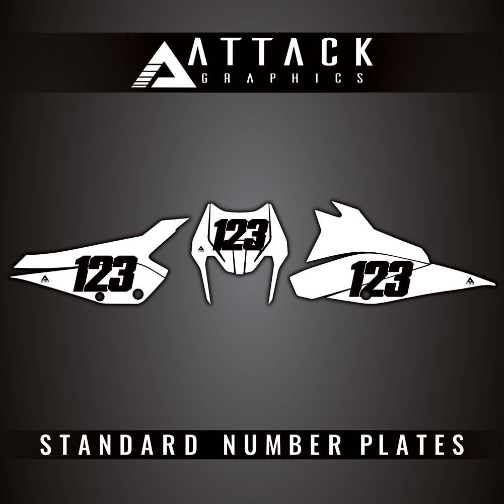 Attack Graphics Number Plate Backgrounds for Beta 430 RS 2024 - Walmart.com