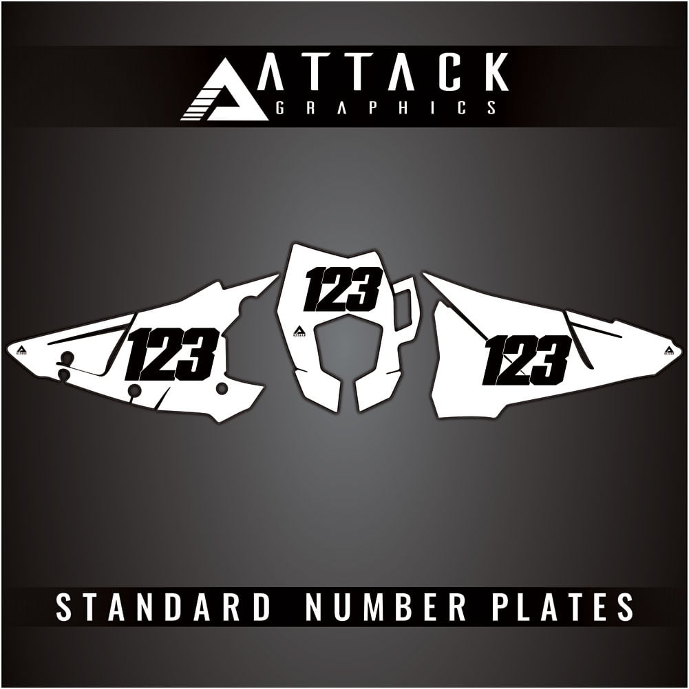 Attack Graphics Number Plate Backgrounds for GASGAS EC 250R 2020 ...