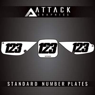Attack Graphics Number Plate Backgrounds for Honda XR80 1988 - Walmart.com