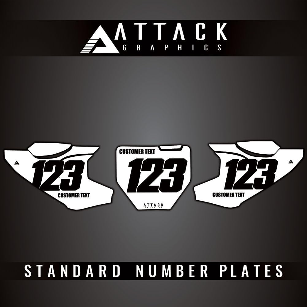 Attack Graphics Number Plate Backgrounds for Husqvarna TC 65 2024 ...