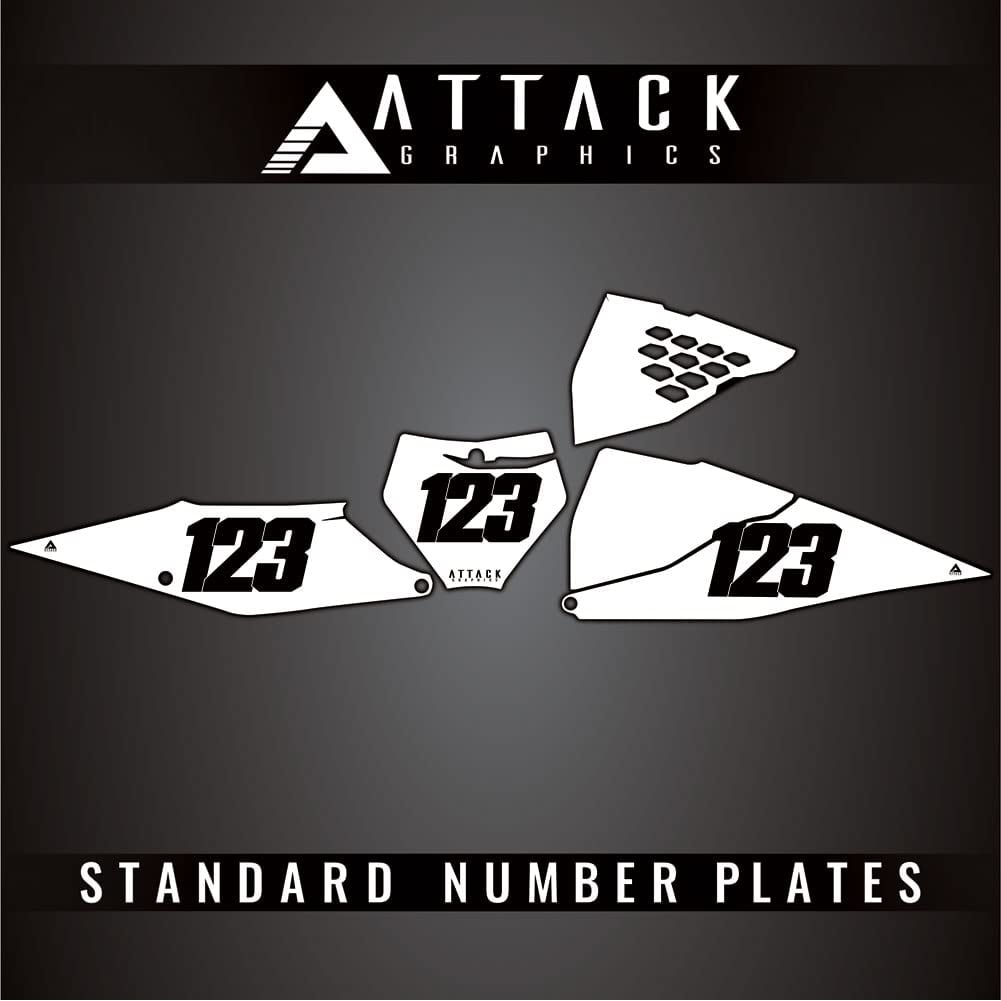 Attack Graphics Number Plate Backgrounds for KTM 125 XC 2022 - Walmart.com
