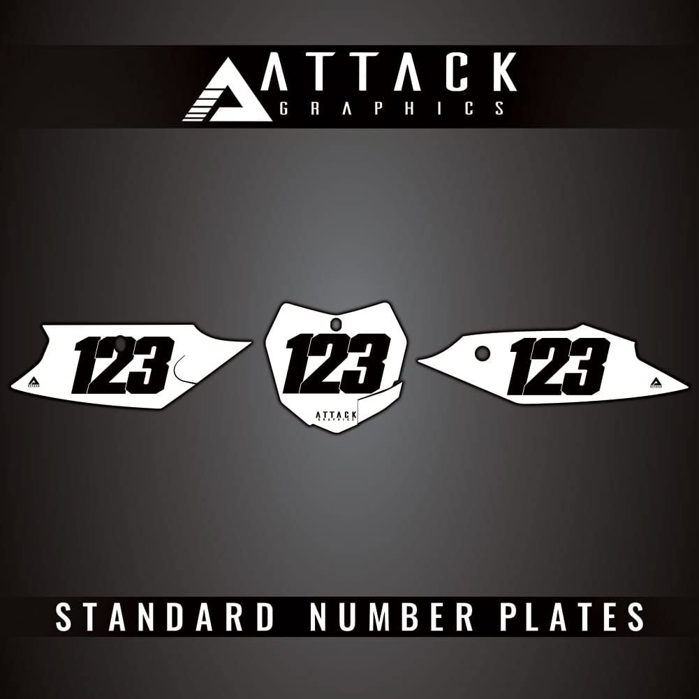 Attack Graphics Number Plate Backgrounds for KTM 250 XC 2014 - Walmart.com