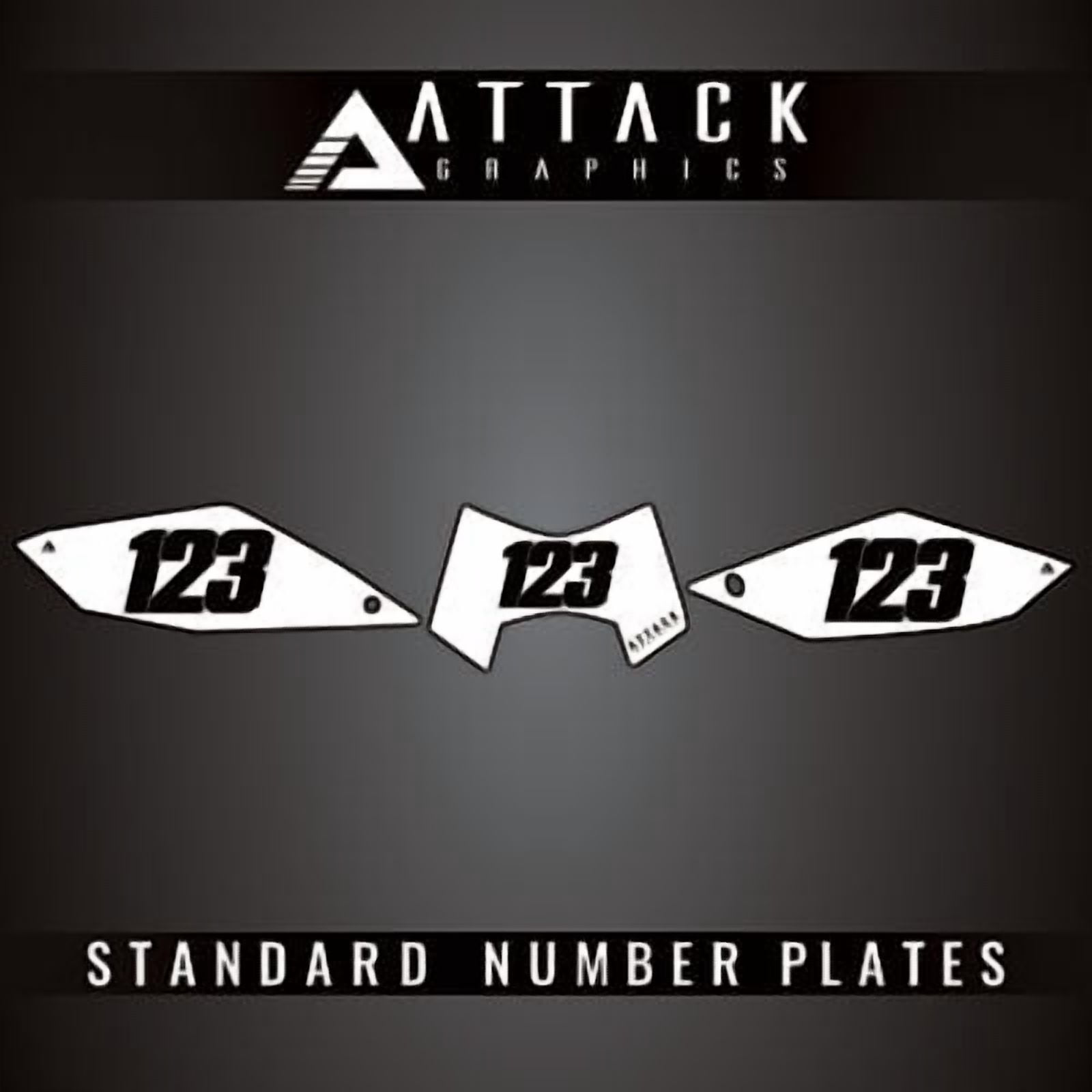Attack Graphics Number Plate Backgrounds for KTM 690 Enduro 2017 ...