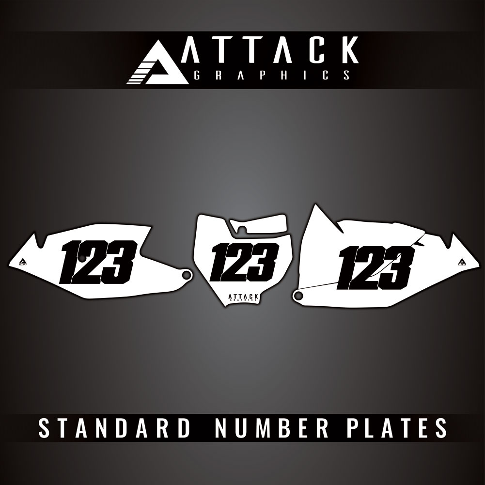 Attack Graphics Number Plate Backgrounds for KTM 85 SX 17/14 2024 ...