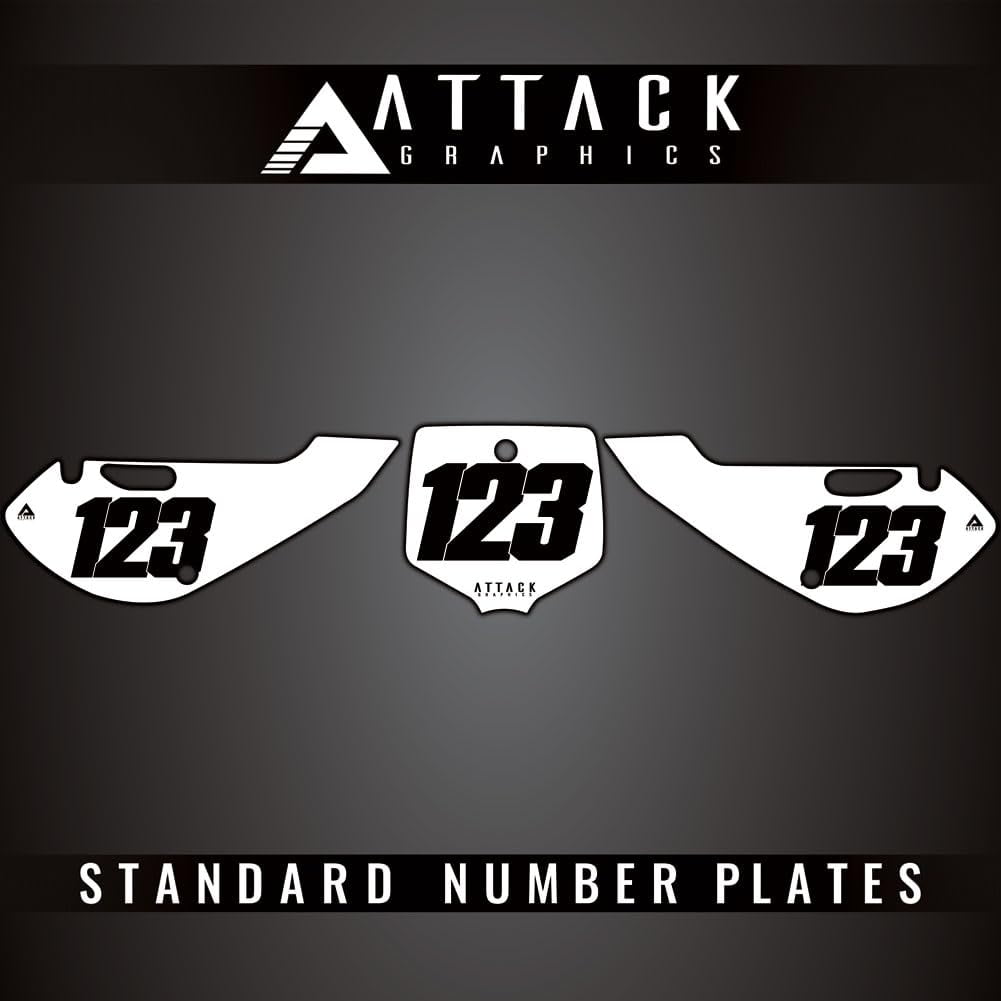 Attack Graphics Number Plate Backgrounds for Kawasaki KX65 2020 ...