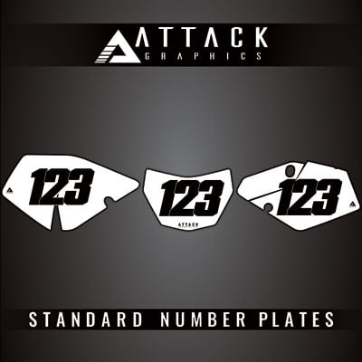 Attack Graphics Number Plate Backgrounds for Suzuki DR-Z 400SM 2022 ...