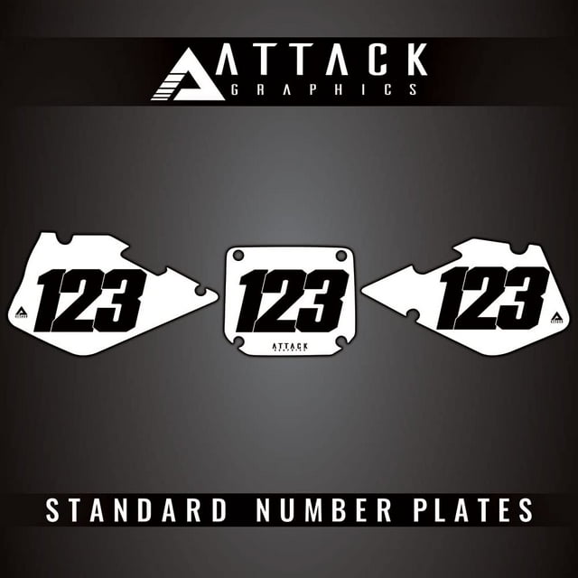 Attack Graphics Number Plate Backgrounds for Suzuki RM250 1997 ...
