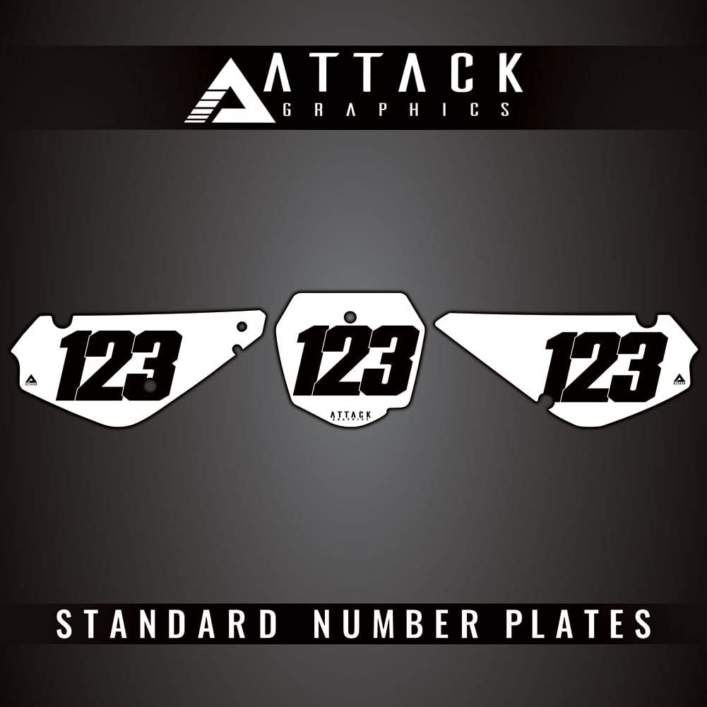 Attack Graphics Number Plate Backgrounds for Suzuki RM85 2021 - Walmart.com