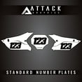 Attack Graphics Number Plate Backgrounds for Yamaha YZ450F 2023 ...