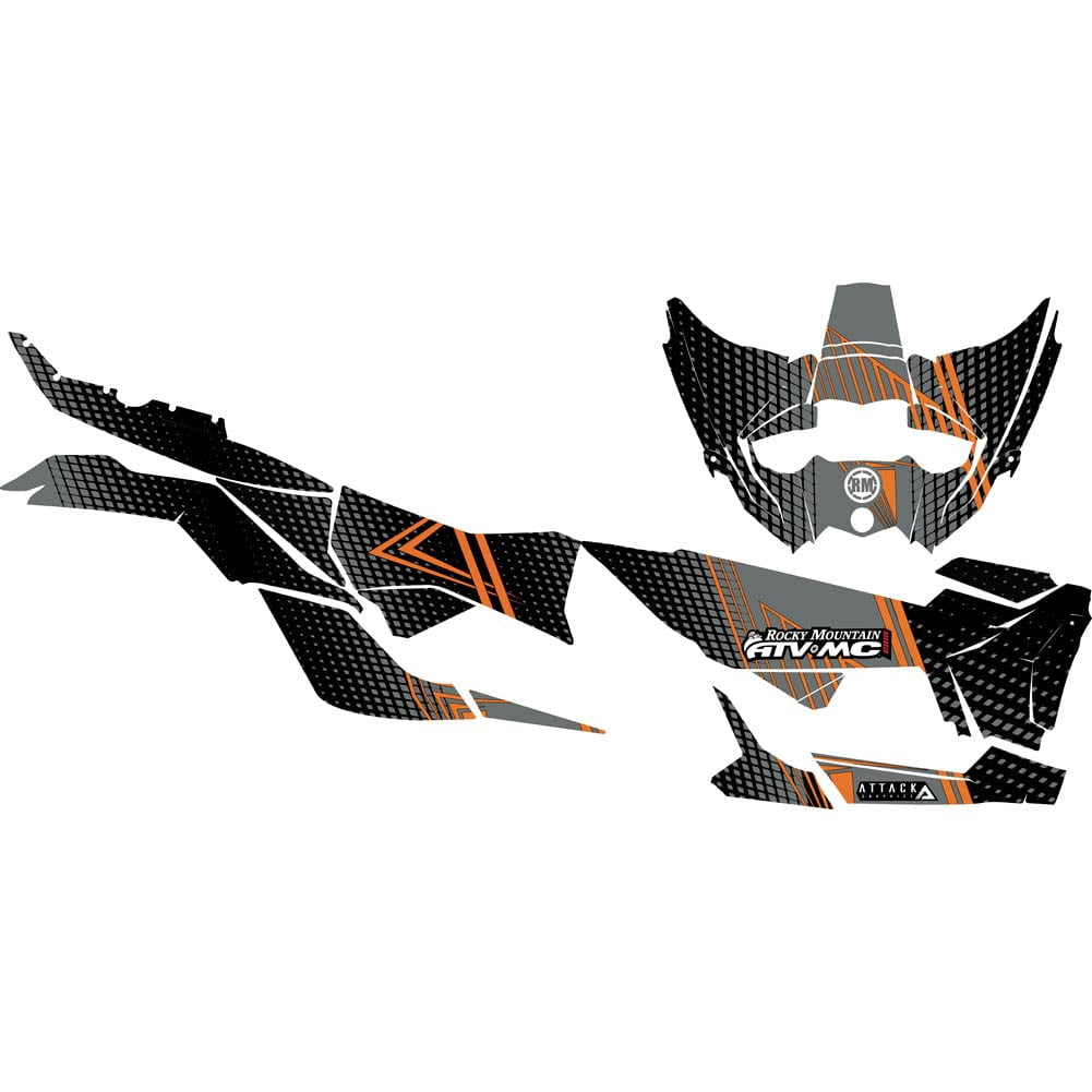 Attack Graphics Phoenix Complete UTV Graphics Kit Black/Dark Grey ...
