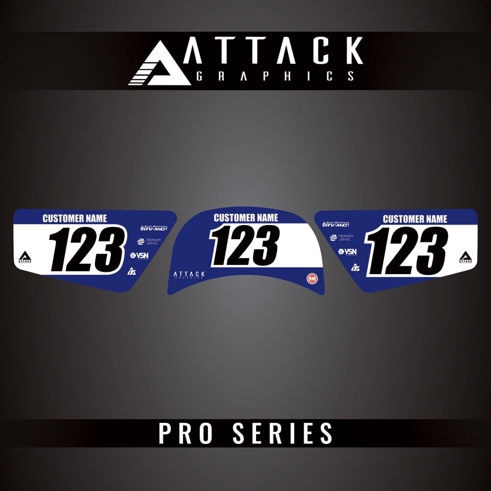 Attack Graphics Pro Series Number Plate Backgrounds For Yamaha PW50 ...