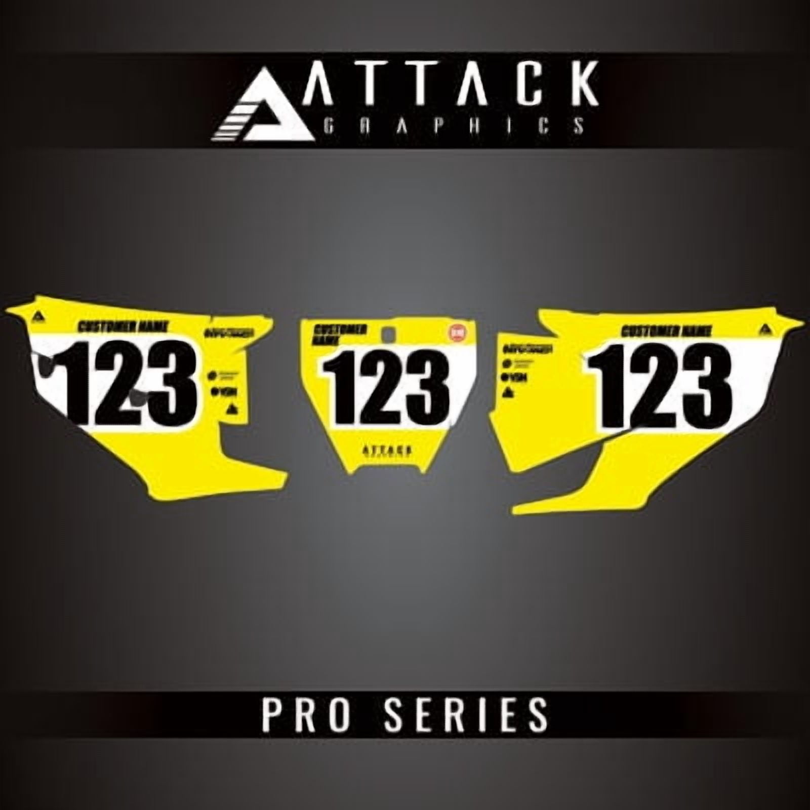 Attack Graphics Pro Series Number Plate Backgrounds for Husqvarna FX ...