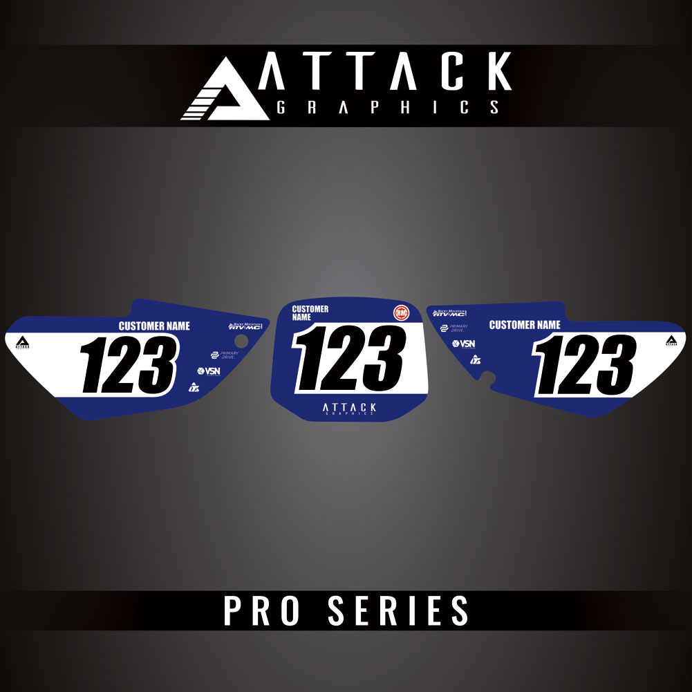 Attack Graphics Pro Series Number Plate Backgrounds for Yamaha YZ85 ...