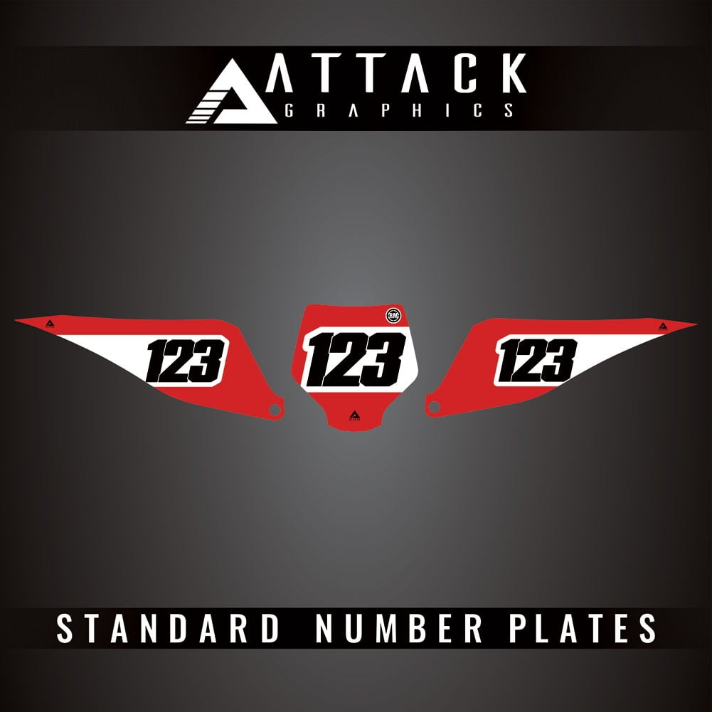 Attack Graphics Pro Series Number Plate Backgrounds - Walmart.com