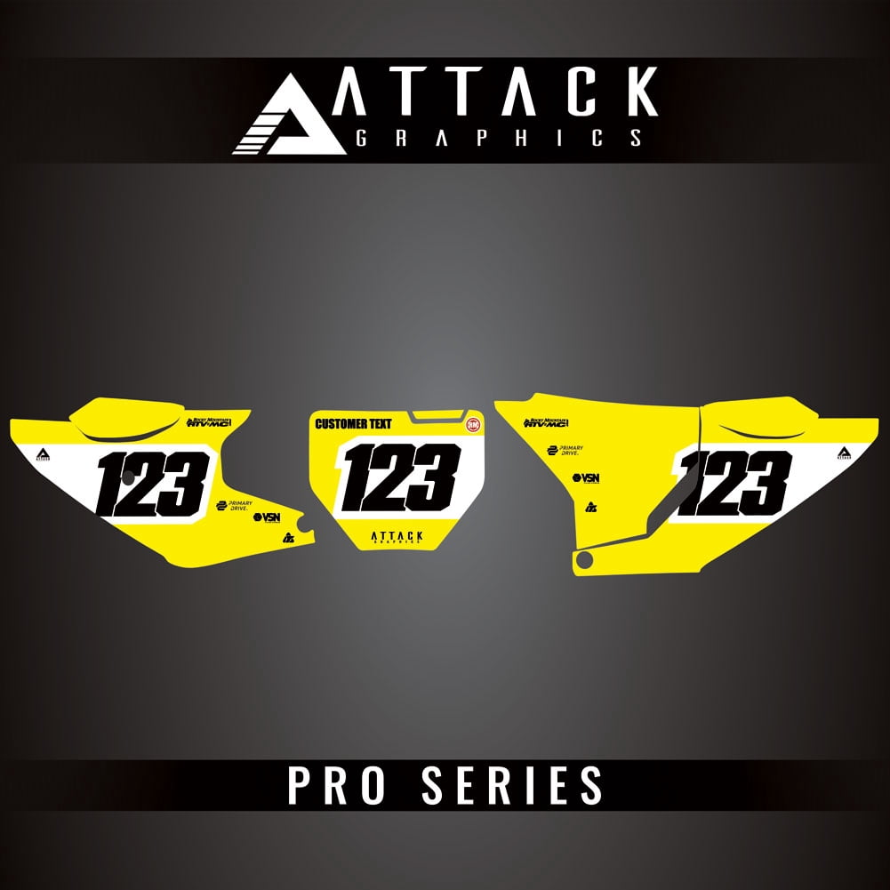 Attack Graphics Pro Series Number Plate Backgrounds - Walmart.com