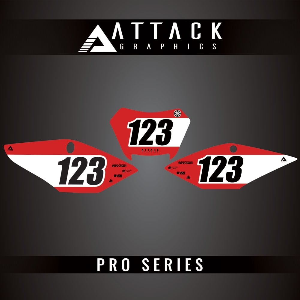 Attack Graphics Pro Series Number Plate Backgrounds - Walmart.com