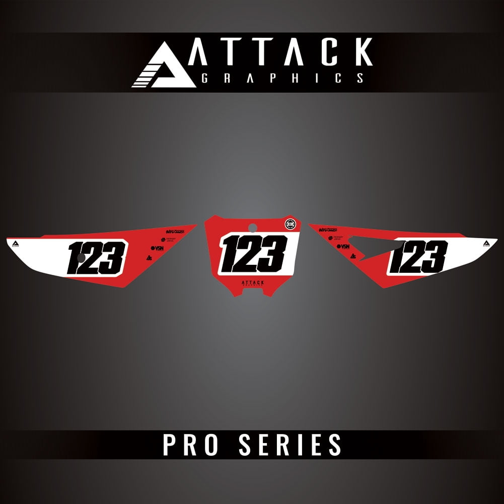 Attack Graphics Pro Series Number Plate Backgrounds - Walmart.com