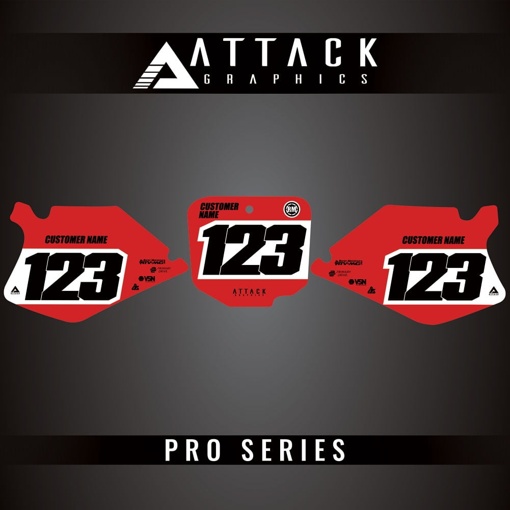 Attack Graphics Pro Series Number Plate Backgrounds - Walmart.com