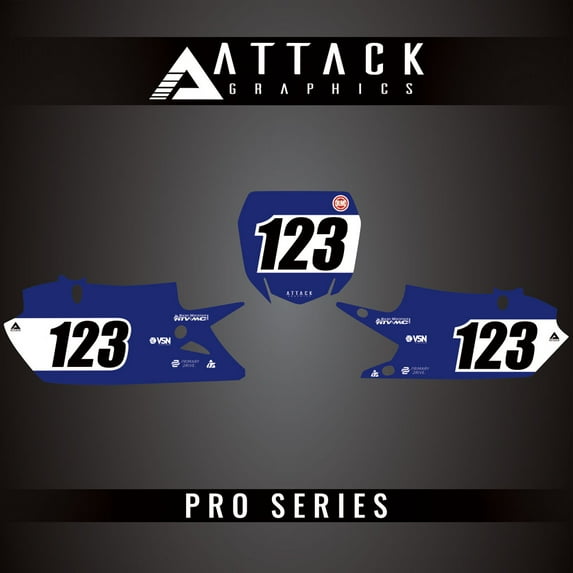 Attack Graphics Pro Series Restyle Number Plate Backgrounds Cycra ...