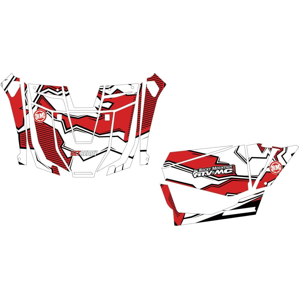 Attack Graphics Quake Complete Utv Graphics Kit Red/Black/White ...