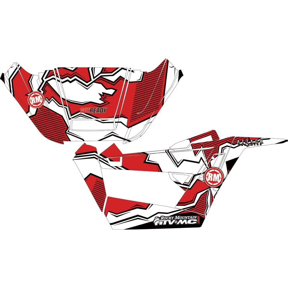 Attack Graphics Quake Complete UTV Graphics Kit Red/Black/White ...