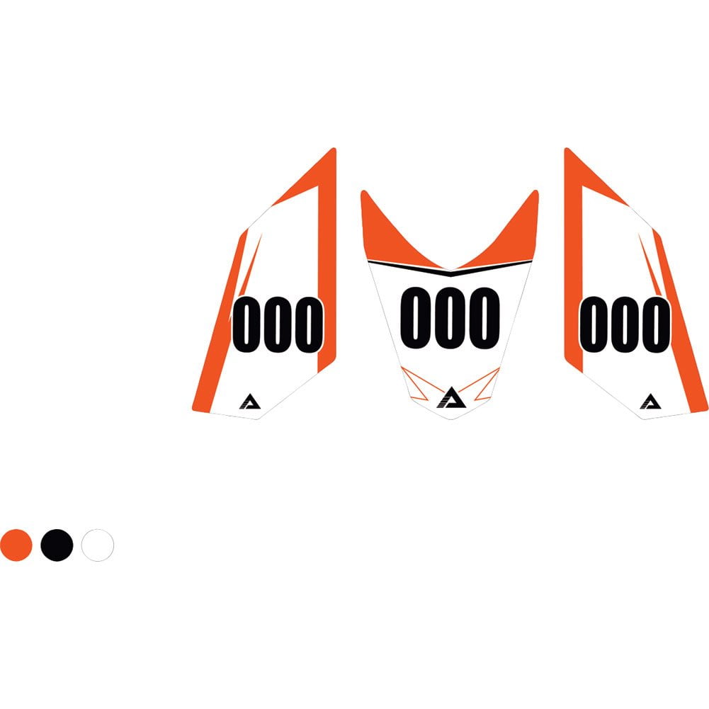 Attack Graphics Recruit 3 Plate ATV Background Kit for KTM 450 XC 2009 ...