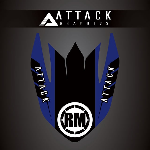 Attack Graphics Renegade Front Fender Decal Blue - Walmart Business ...