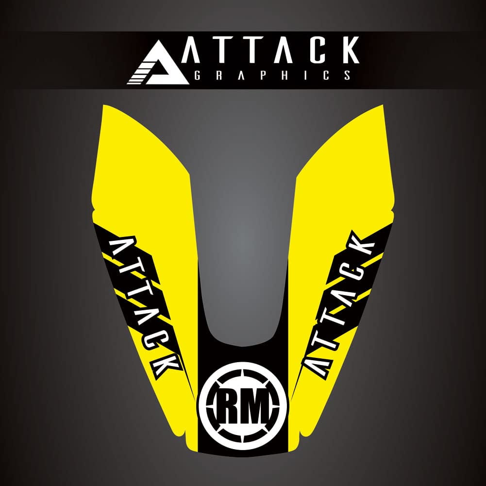Attack Graphics Renegade Front Fender Decal Yellow For Husqvarna FX 350 ...
