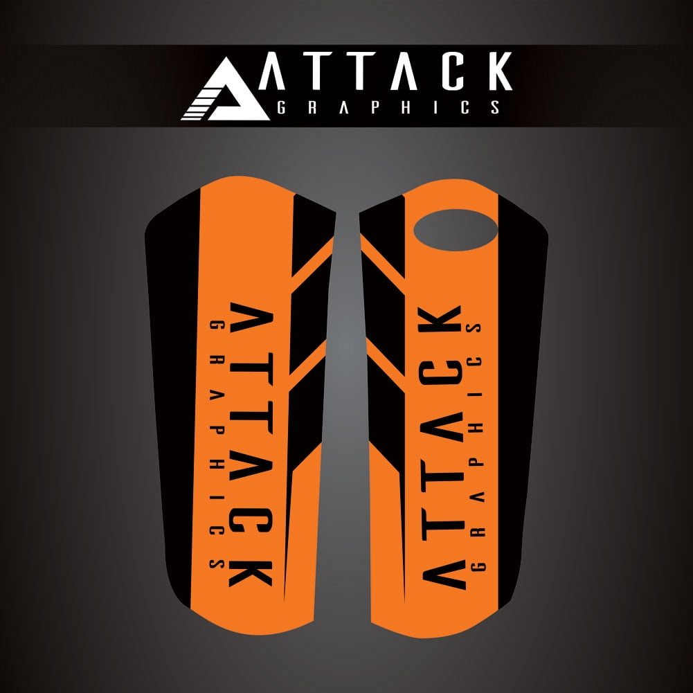 Attack Graphics Renegade Lower Fork Guard Decal KTM Orange For KTM 450 ...