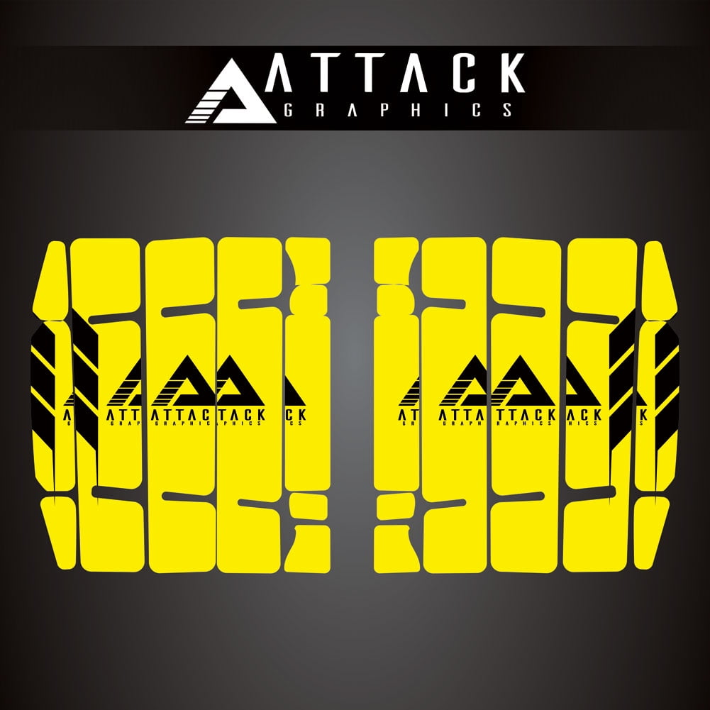 Attack Graphics Renegade Radiator Louver Decals Husqvarna Yellow ...