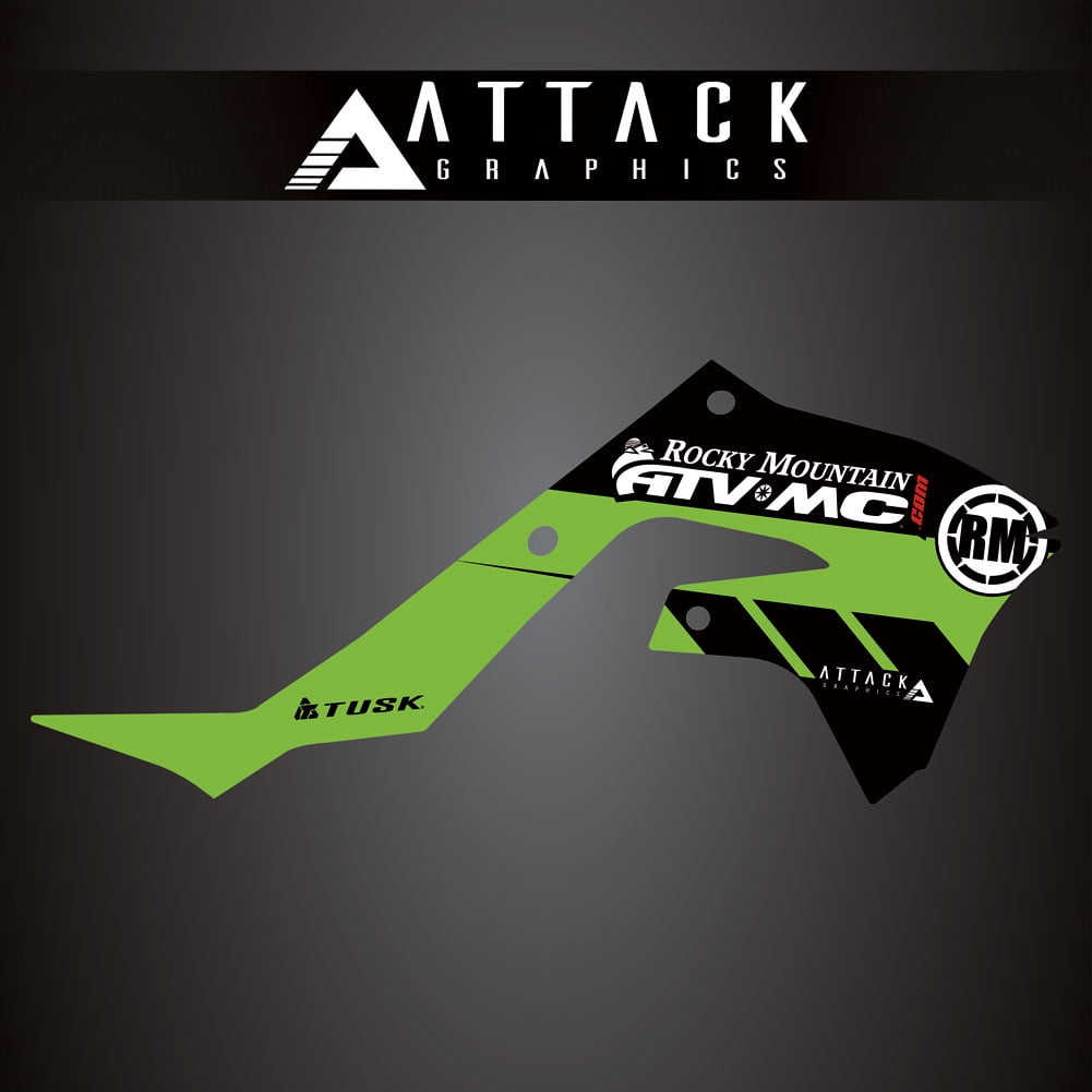 Attack Graphics 207-124-0048 Renegade Radiator Shroud Decal KX Green ...