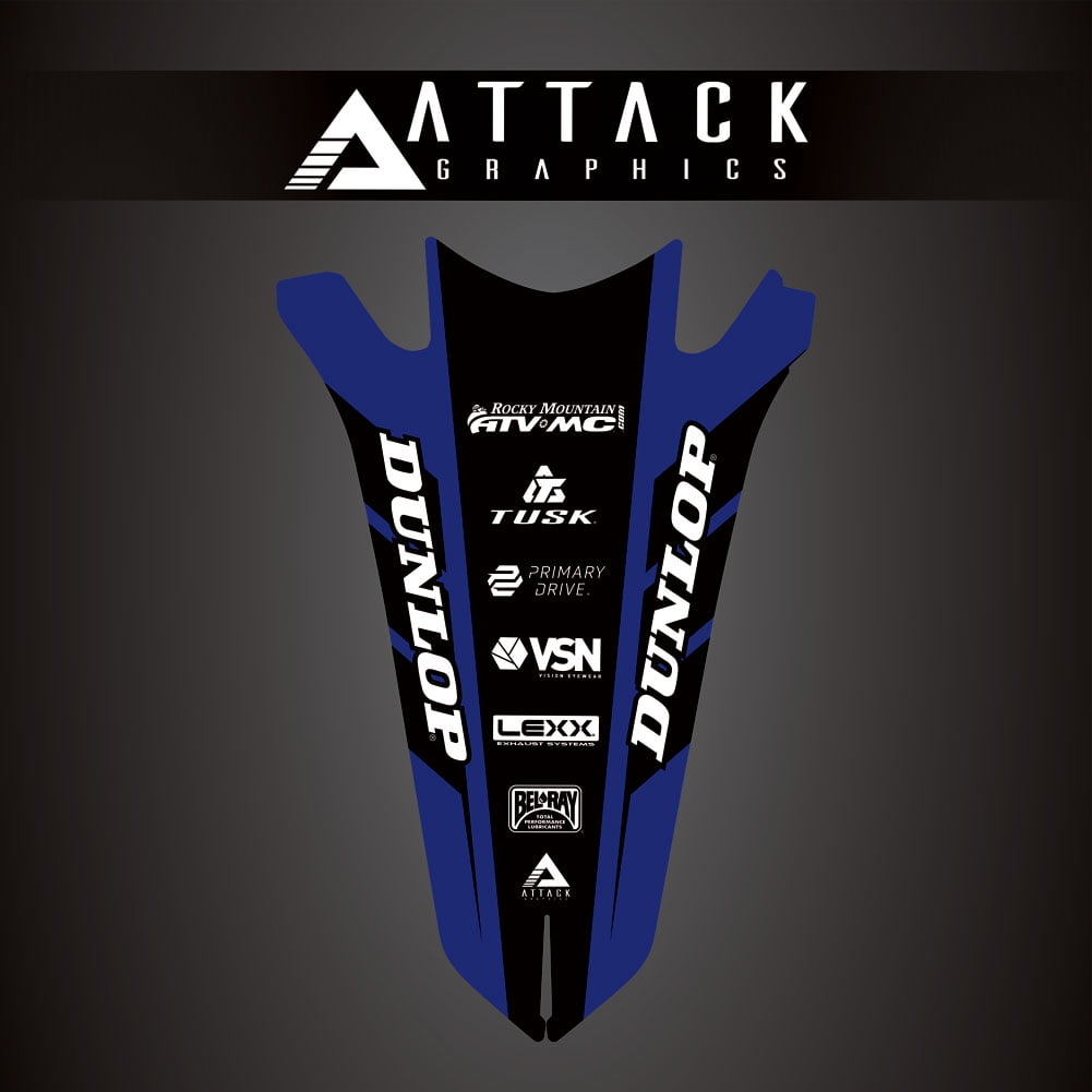 Attack Graphics Renegade Rear Fender Decal YZ Blue For Yamaha YZ125 ...