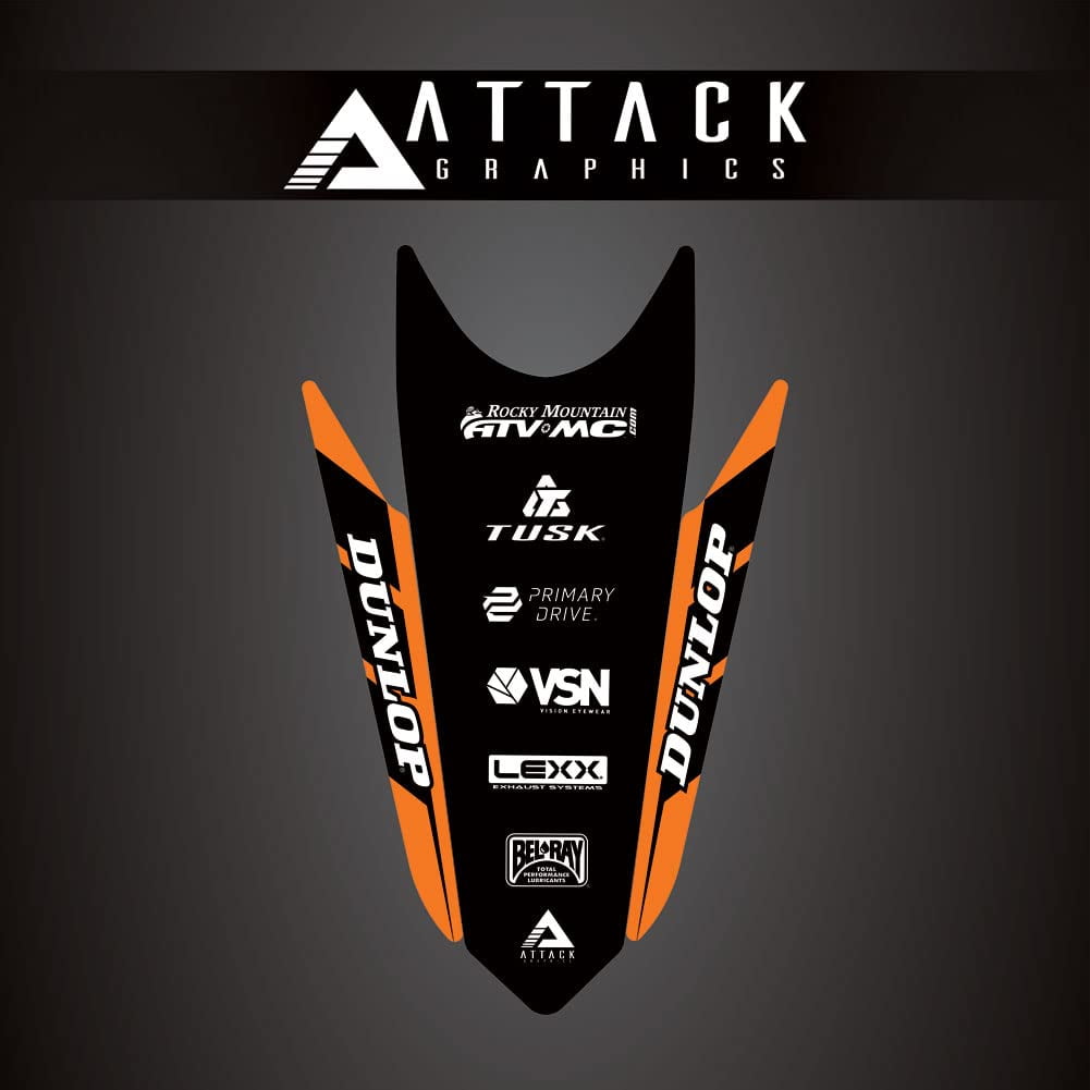 Attack Graphics Renegade Rear Fender Decal Orange For KTM 300 XC-W ...
