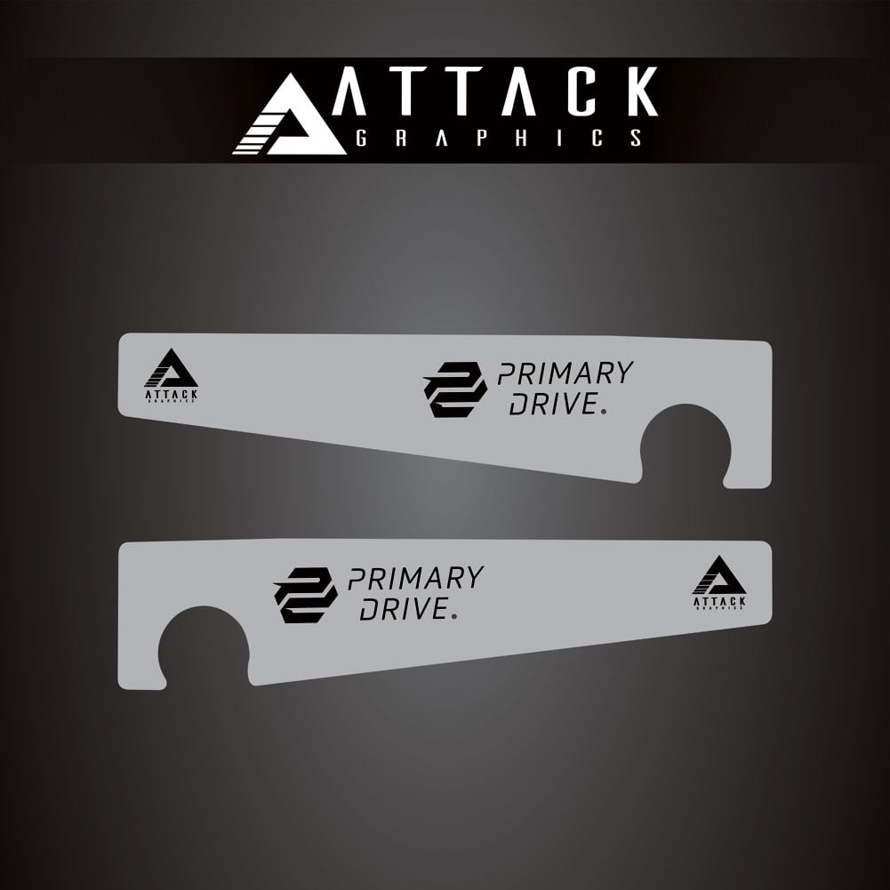 Attack Graphics Renegade Swing Arm Decal Grey for Yamaha WR250F 2001 ...
