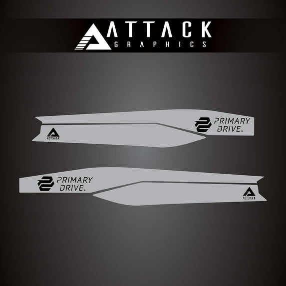 Attack Graphics 207-126-0001 Renegade Swing Arm Decal Grey - Walmart.com
