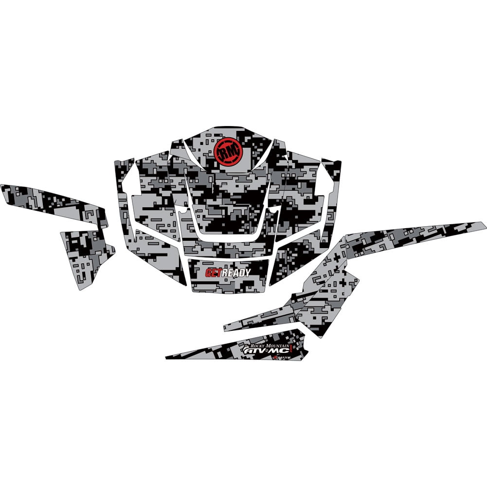 Attack Graphics Siege Complete UTV Graphics Kit Black/Dark Grey Black ...