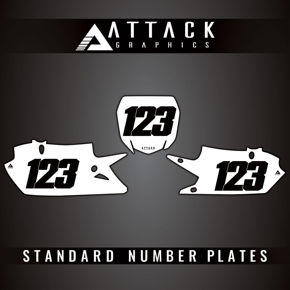 Attack Graphics Standard Restyle Number Plate Backgrounds Cycra ...