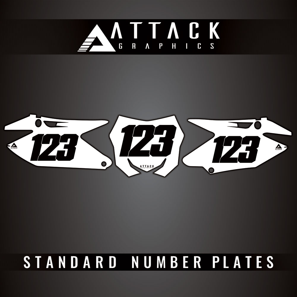 Attack Graphics Standard Restyle Number Plate Backgrounds Polisport MX ...