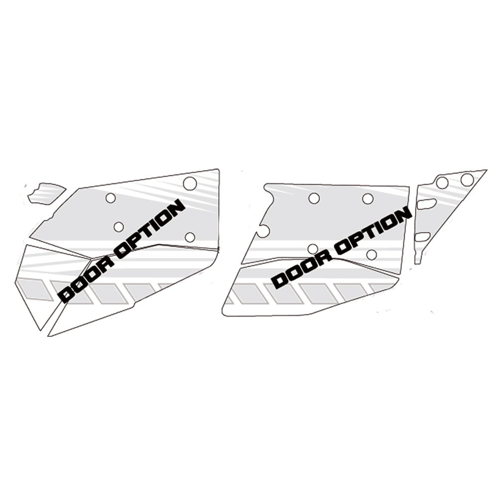 Attack Graphics UTV Door Graphic for Polaris Lower Half Doors for ...