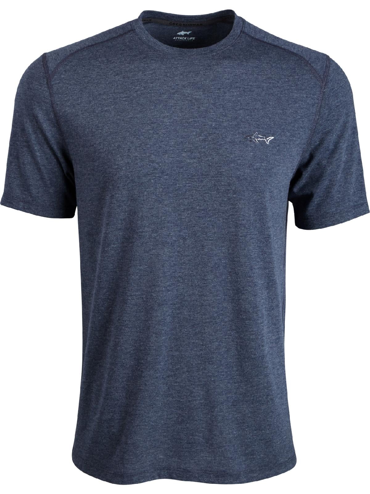 Attack Life By Greg Norman Men's Soft Touch T-Shirt Dark Blue Size ...